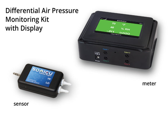 Differential Air Pressure Monitoring Kit - (Integrated Display) – Sonicu